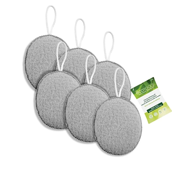 ecotools | Bath | Ecotools Charcoal Exfoliating Puff Mesh Body Scrubber ...